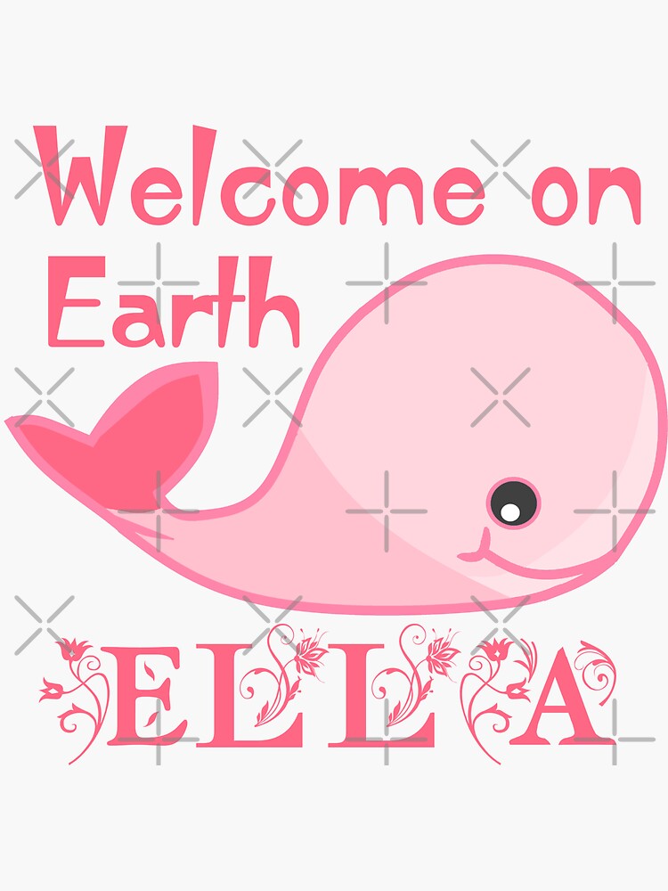 "Baby Ella to celebrate your birth" Sticker for Sale by madrigenum ...