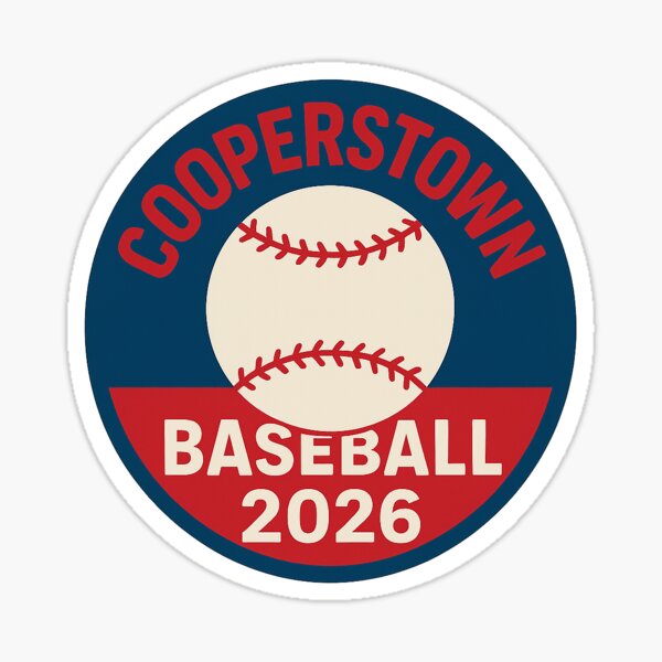 "cooperstown baseball 2026" Sticker for Sale by Hodboys | Redbubble