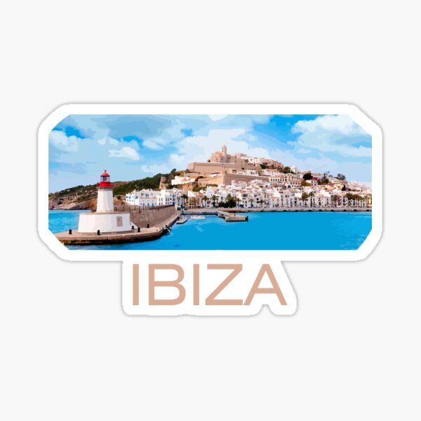 "Ibiza" Sticker for Sale by Iskanderox | Redbubble