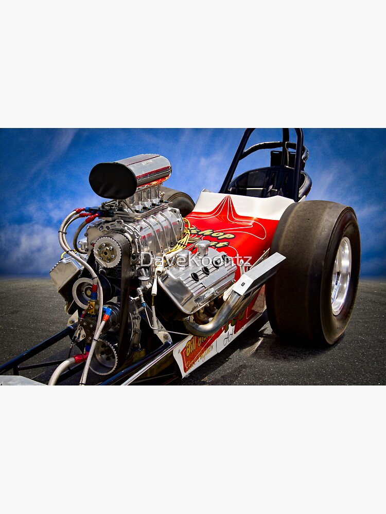 "Vintage Top Fuel Dragster 'Blown Hemi' I" Sticker for Sale by ...