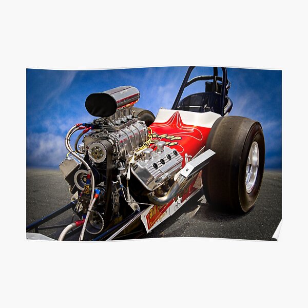 "Vintage Top Fuel Dragster 'Blown Hemi' I" Poster by DaveKoontz | Redbubble
