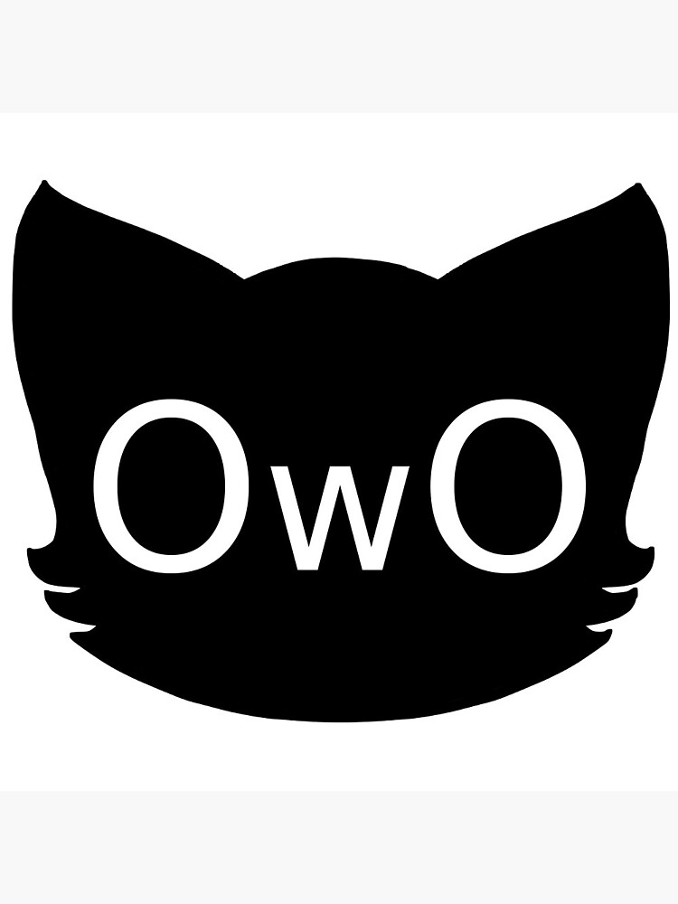 "Furry Cat OwO Black" Greeting Card for Sale by theavianagenda | Redbubble