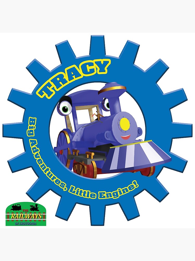"Crotoonia - "Tracy the Little Engine"" Poster for Sale by ...