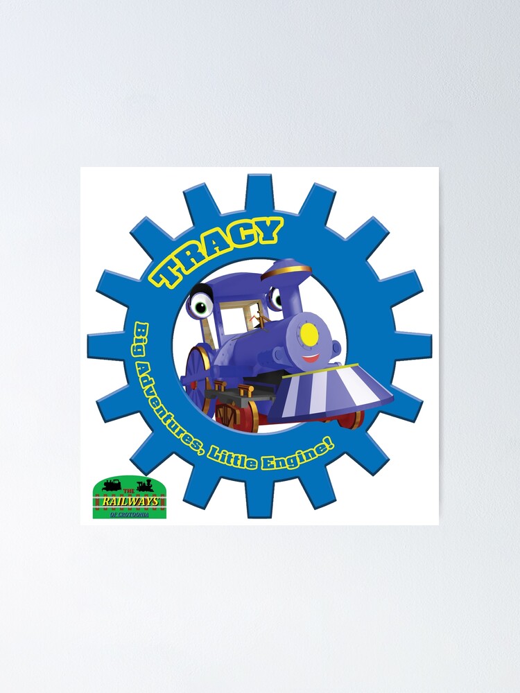 "Crotoonia - "Tracy the Little Engine"" Poster for Sale by ...
