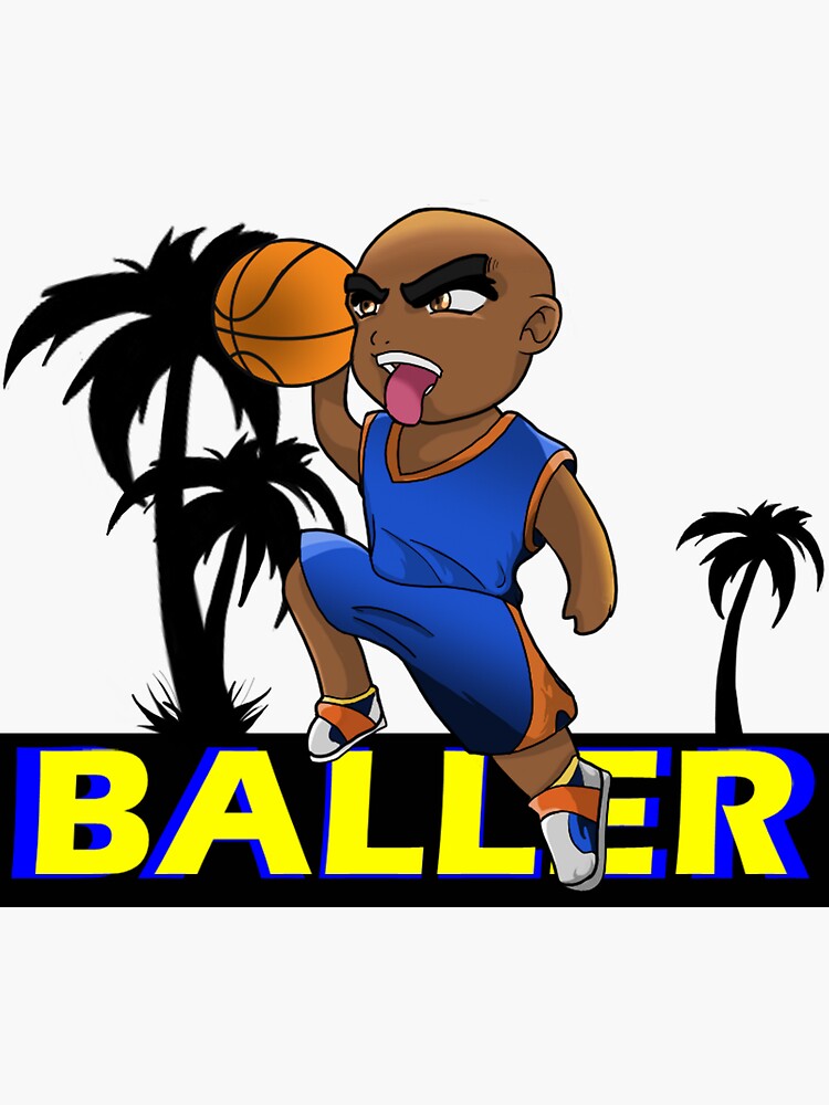 "Baller " Sticker for Sale by Leetheartist | Redbubble