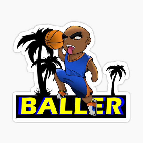 "Baller " Sticker for Sale by Leetheartist | Redbubble