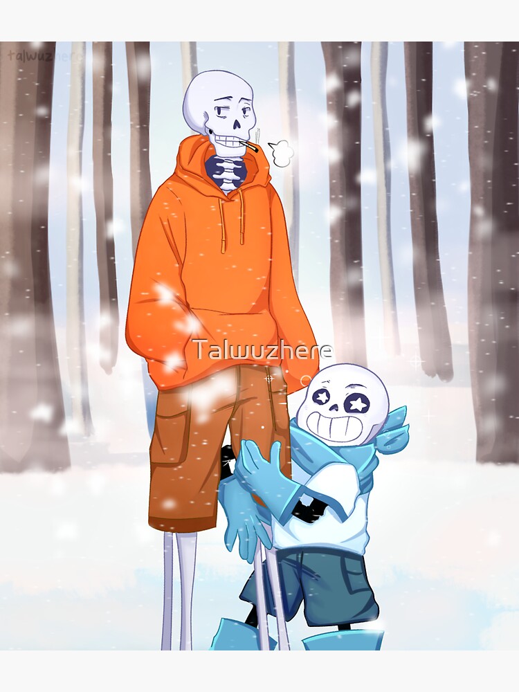 "Undertale Underswap AU" Sticker for Sale by Talwuzhere | Redbubble