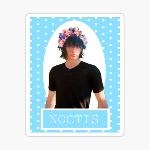 "Noctis Flower Crown" Sticker for Sale by Chickadee65 | Redbubble
