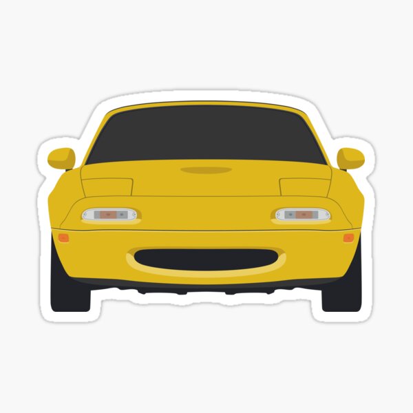 "Mx-5 Miata NA - Vector drawing" Sticker by yohannlp | Redbubble