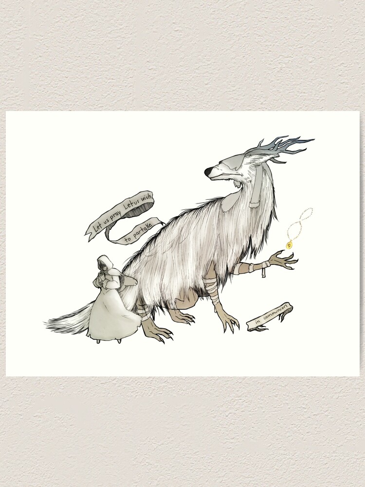 "A Beast" Art Print for Sale by curatrix | Redbubble