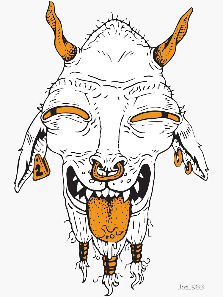 "Goat Head" Sticker by Joe1983 | Redbubble