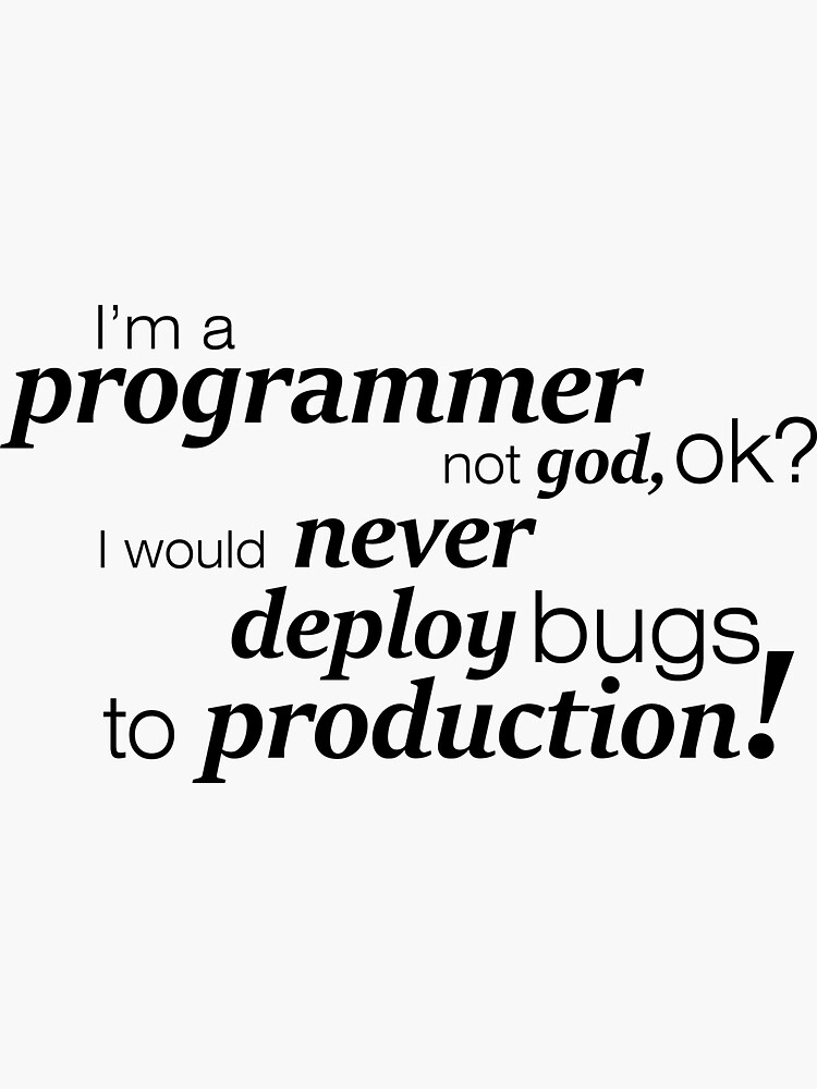 "programmer not got" Sticker by raandoom | Redbubble