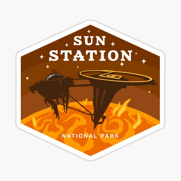 "Sun Station National Park" Sticker for Sale by haz5077 | Redbubble