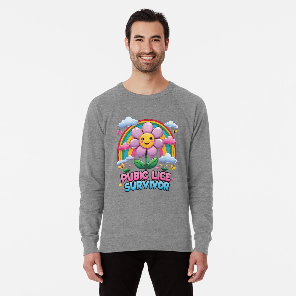 "Funny Embarrassing Inappropriate Meme Pubic Lice Survivor" Sticker for ...