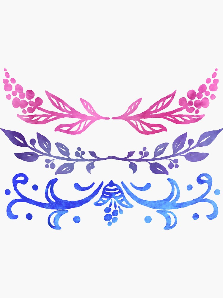 "Floral Flag" Sticker by msawyer | Redbubble