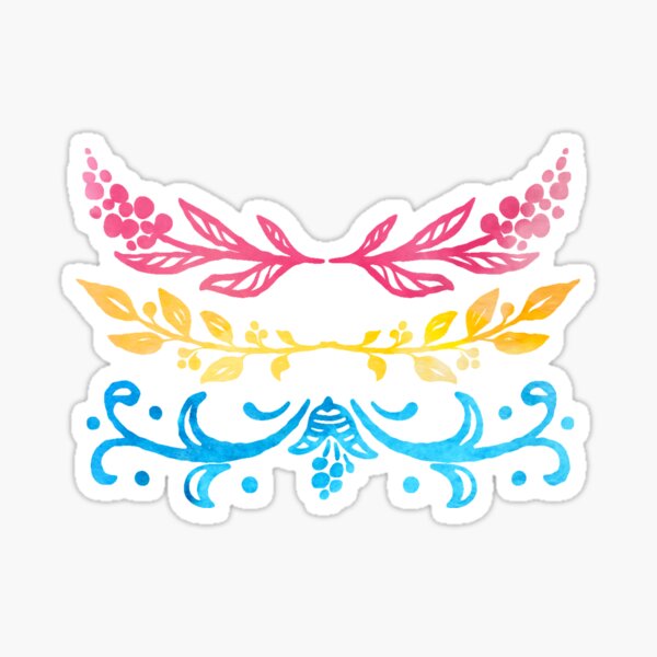 "Flag of Flowers" Sticker for Sale by msawyer | Redbubble