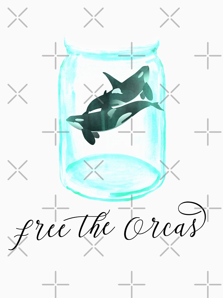 "Free The Orcas - Empty the Tanks - End Captivity For Killer Whales" T ...