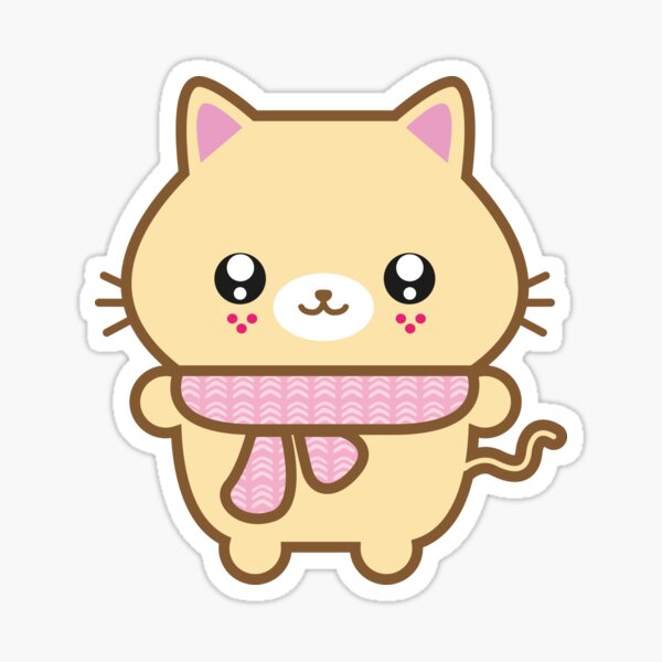 "Neko-chan" Sticker by evotrip | Redbubble