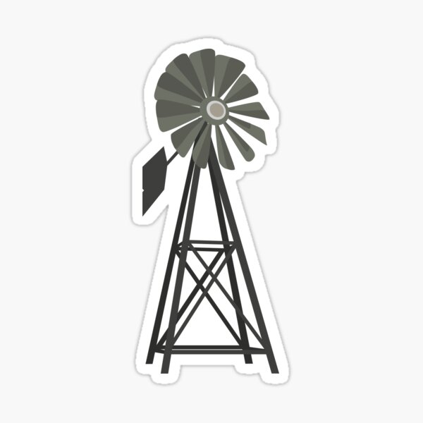 "Windmill" Sticker for Sale by loefflerdesigns | Redbubble