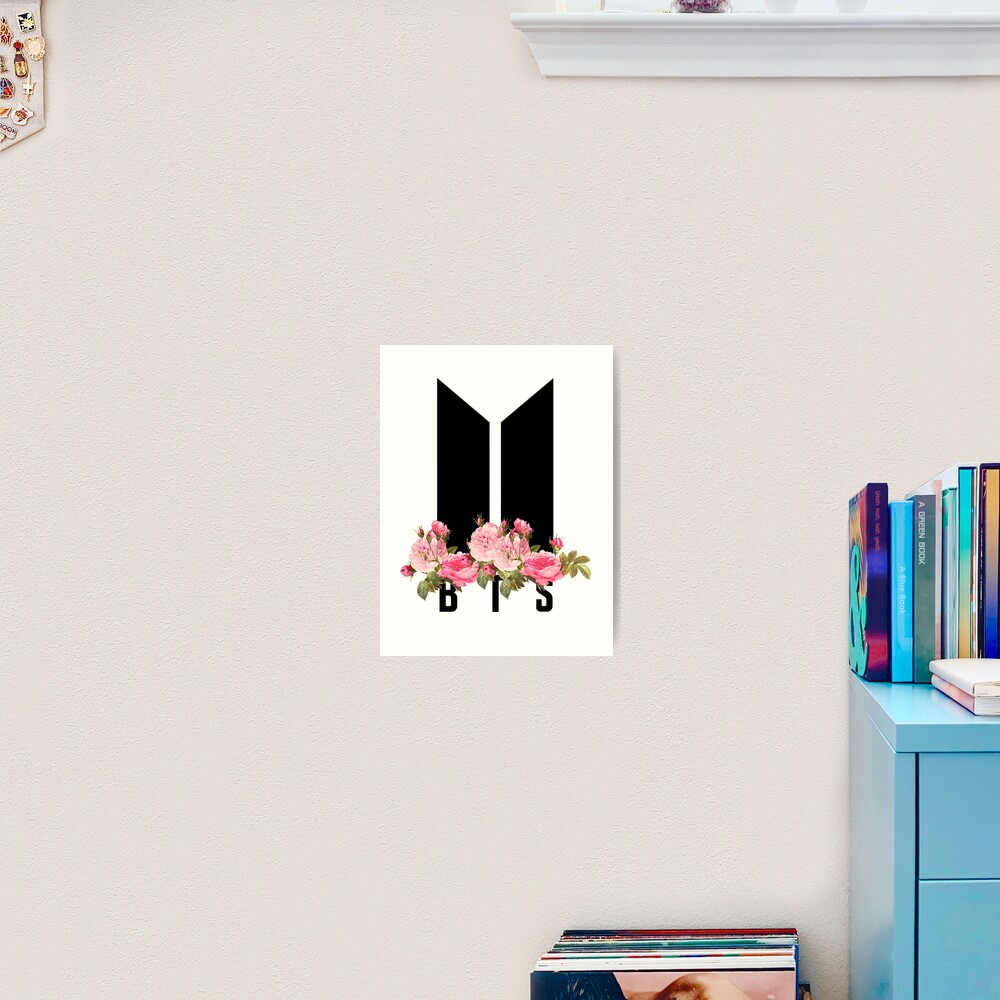 "BTS Flower Logo" Art Print for Sale by ScaleisJungkook | Redbubble