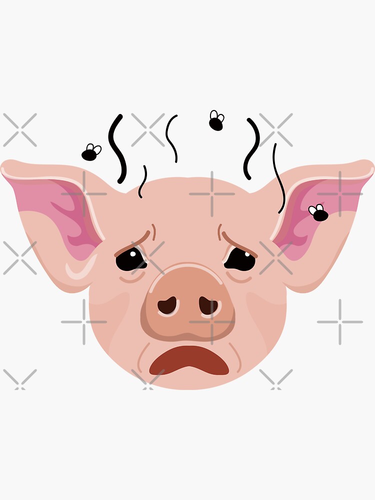 "STINKY PIG" Sticker for Sale by MineEyes | Redbubble