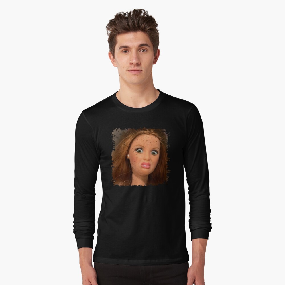 "Funny Disgusting Doll Face Meme" Essential T-Shirt for Sale by ...