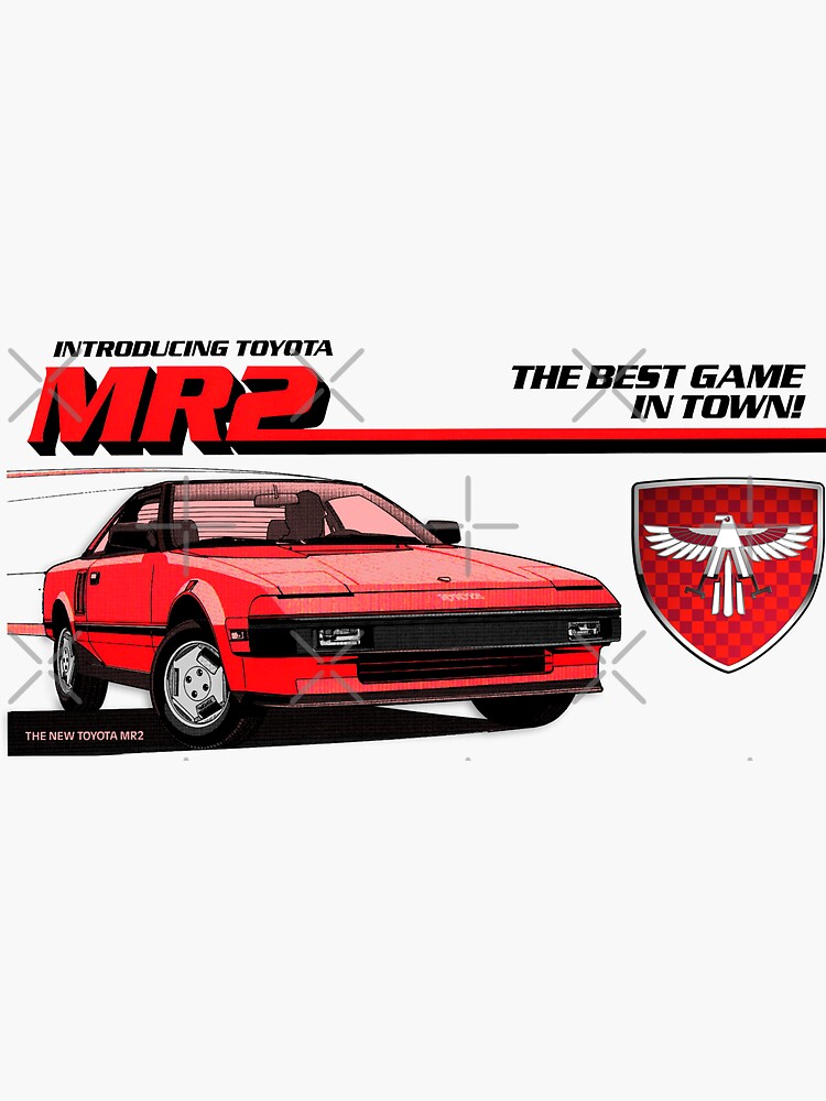"TOYOTA MR2" Sticker for Sale by ThrowbackMotors | Redbubble