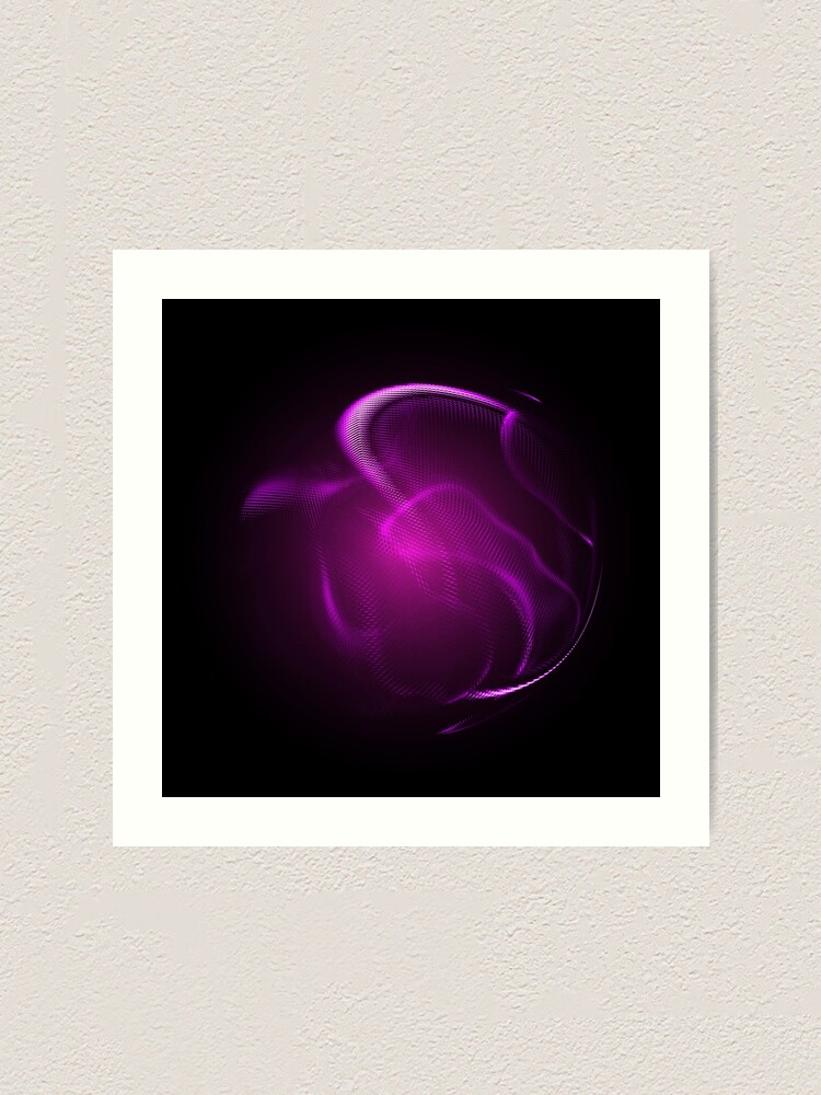 "Purple Glowing Orb Isolated On Black Background" Art Print by dani3315 ...