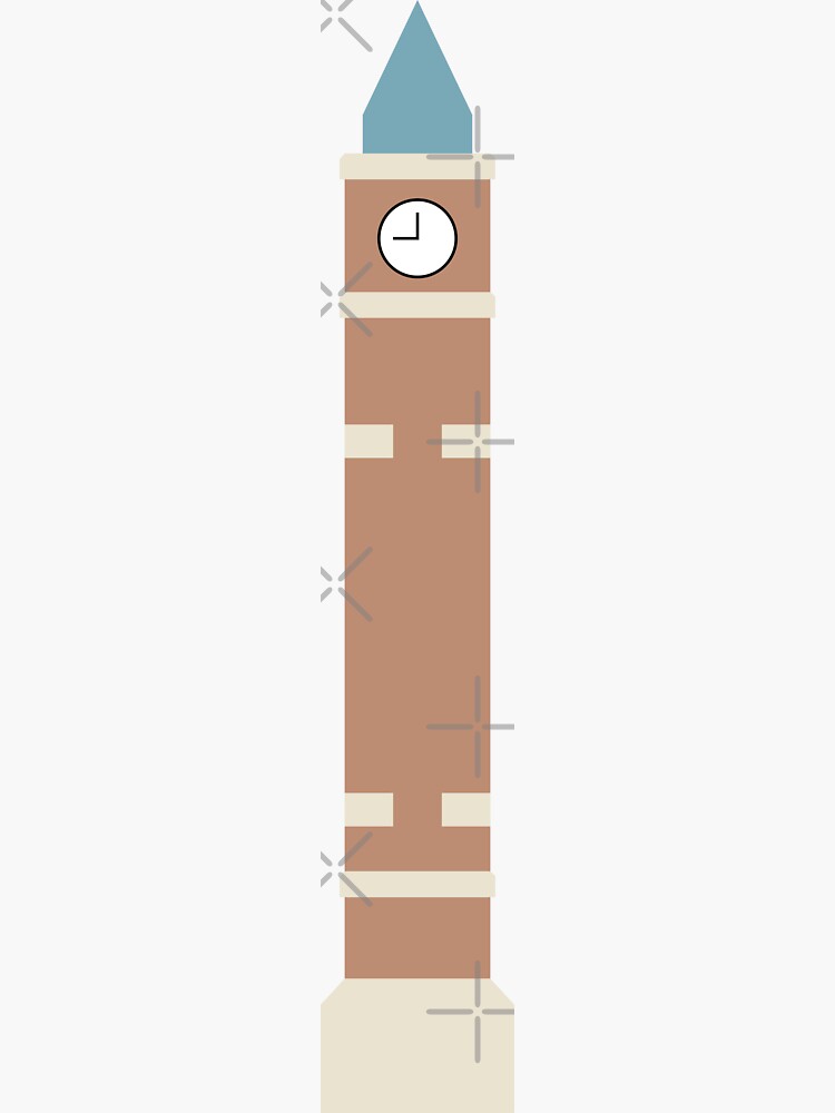 "SLU Clock Tower" Sticker for Sale by tomhillmeyer | Redbubble