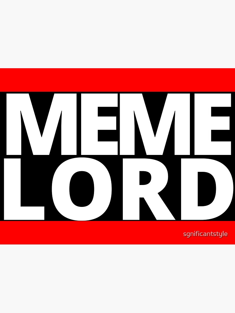"Memelord - Meme fan design" Sticker for Sale by sgnificantstyle ...