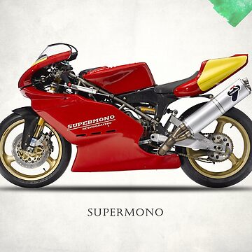 "The 1995 Supermono Motorcycle" Poster for Sale by rogue-design | Redbubble