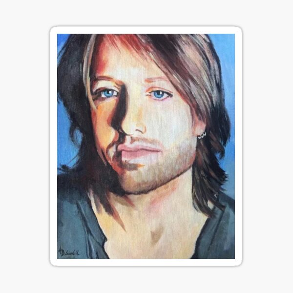 "Keith Urban " Sticker for Sale by SweetPeaArt | Redbubble