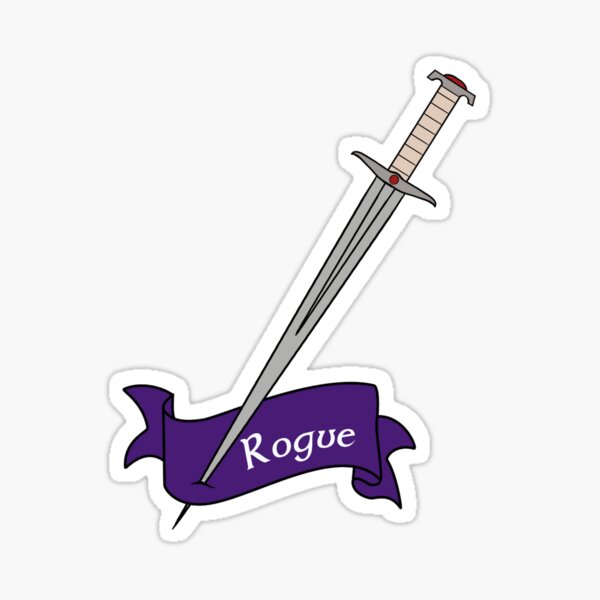 "Class - Rogue" Sticker for Sale by purenightshade | Redbubble