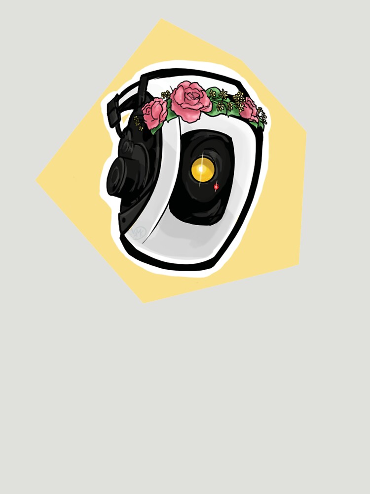 "Flower-crown GLaDOS" T-shirt by Cheltyka | Redbubble