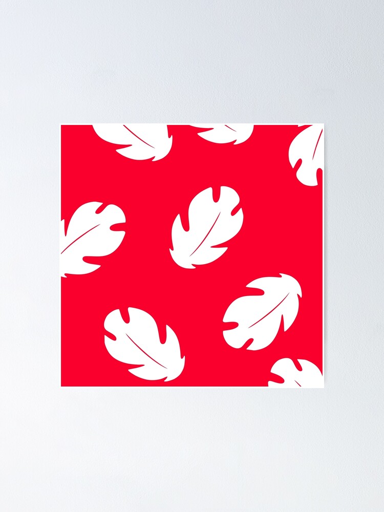 "Lilo Hawaiian Floral Leaves " Poster by iheartclothes | Redbubble