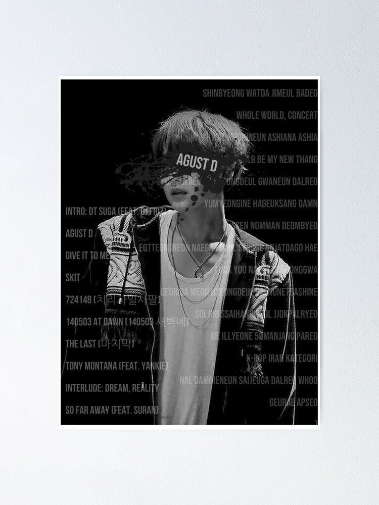 "AGUST D Print" Poster for Sale by ScaleisJungkook | Redbubble
