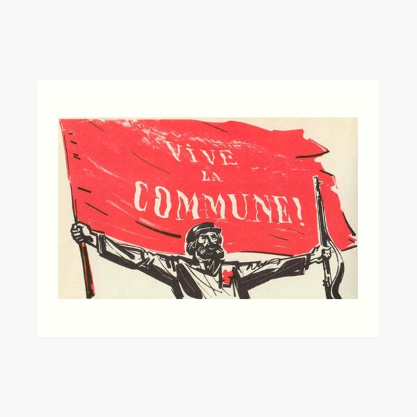"Paris Commune Poster - Vive Le Commune" Art Print for Sale by ...