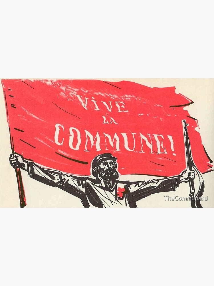 "Paris Commune Poster - Vive Le Commune" Framed Art Print for Sale by ...