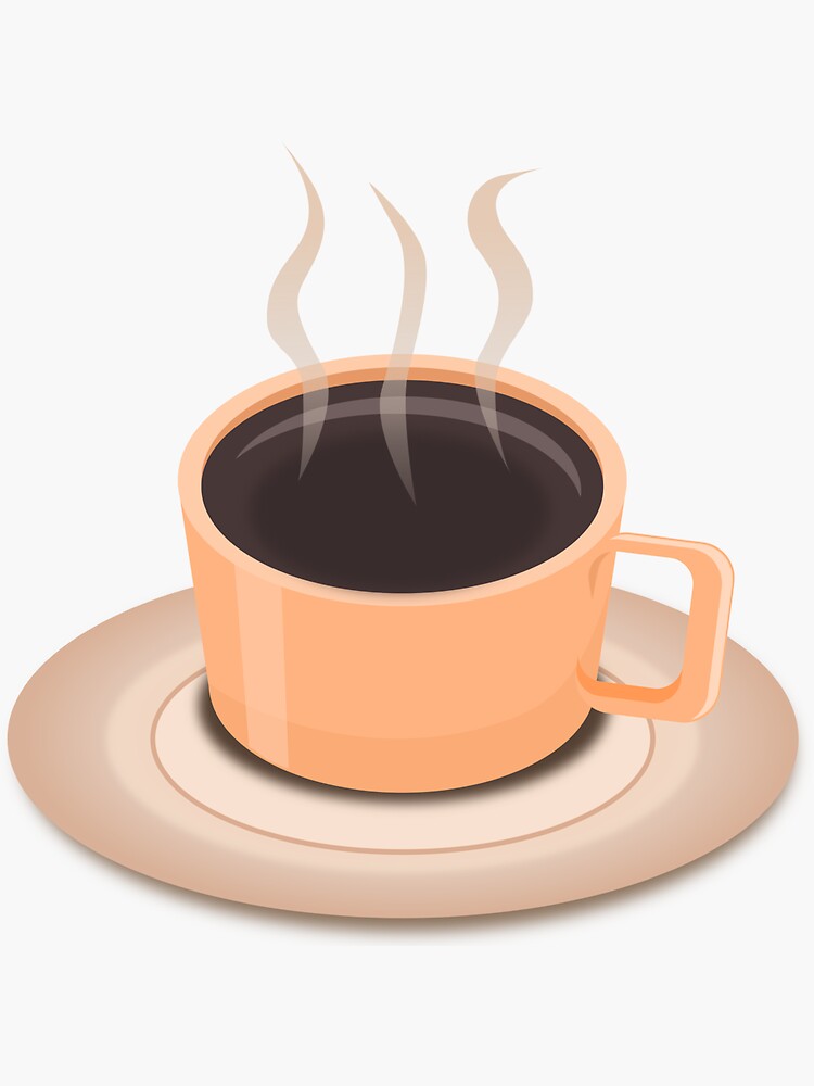 "Hot Coffee" Sticker by Reethes | Redbubble