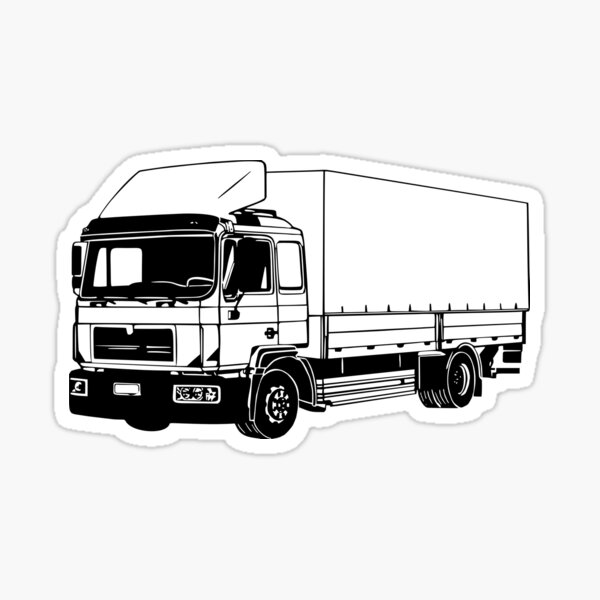 Semi Truck Stickers | Redbubble