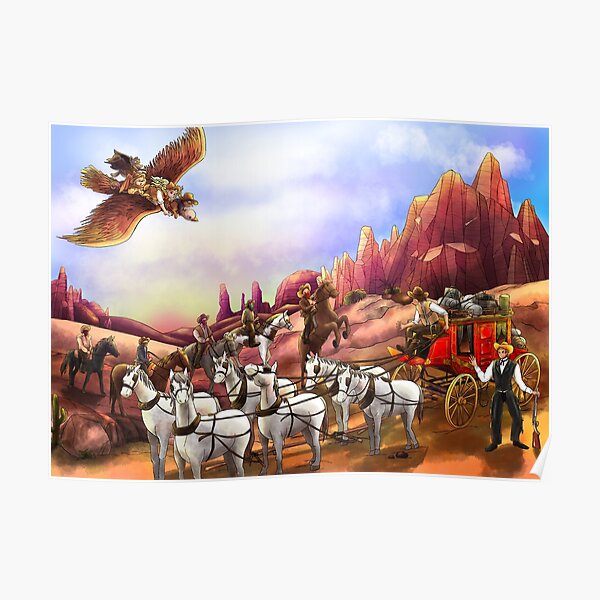 "The Stagecoach Robbery" Poster for Sale by reynoldjay | Redbubble