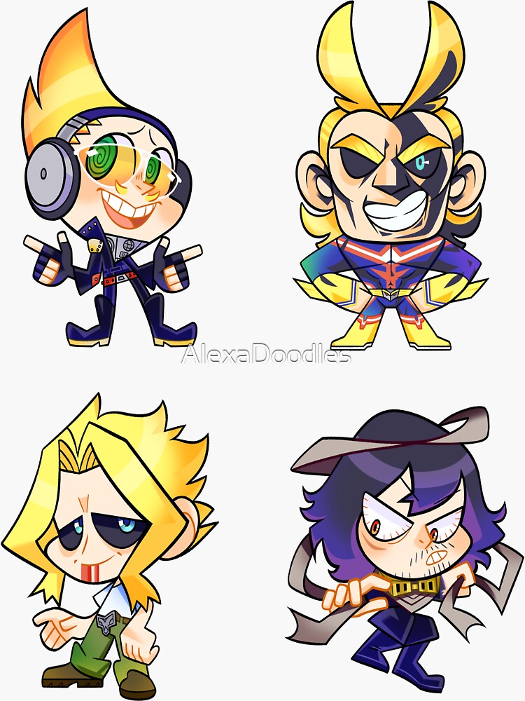 "BNHA Sticker Set #5" Sticker by AlexaDoodles | Redbubble