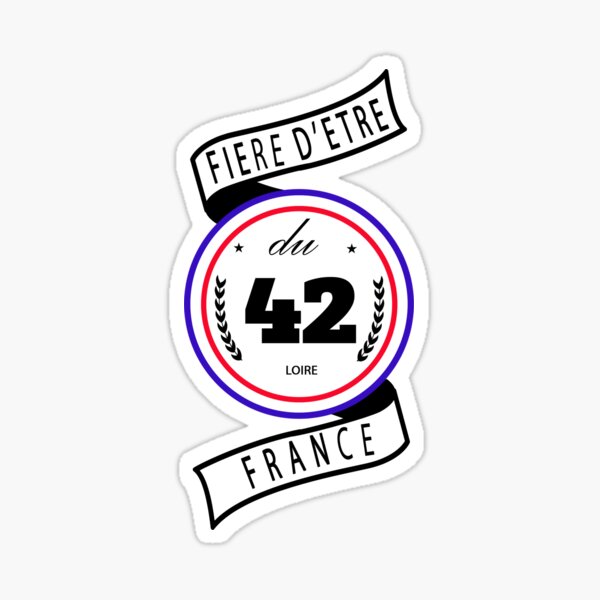 "Proud to be 42" Sticker for Sale by capricedefille | Redbubble