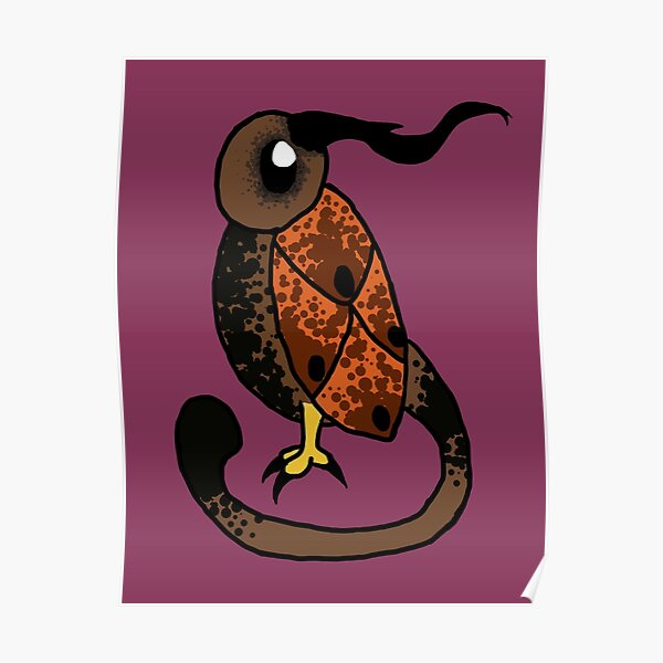 Póster «Búho Monstruo Pájaro :: Criaturas imaginarias» de Platinumfrog ...