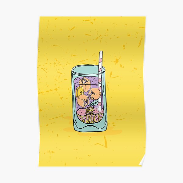 "Gin & Juice" Poster by RobWestDesignUK | Redbubble