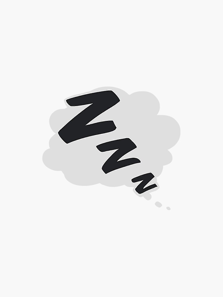 "Zzz" Sticker for Sale by catgardens | Redbubble