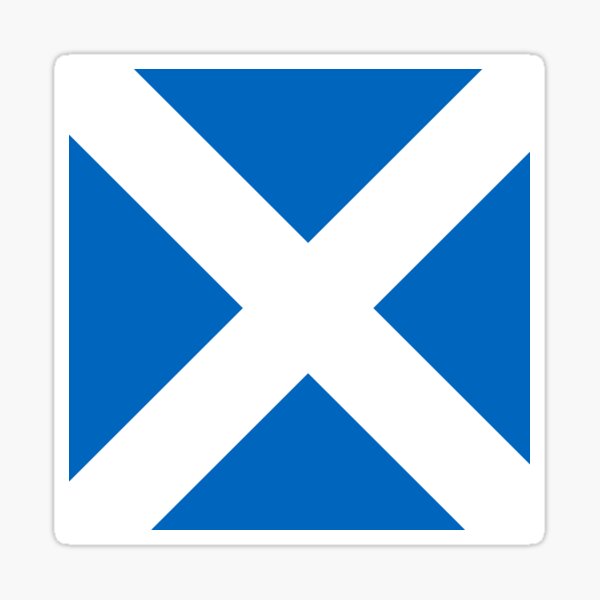 "Scotland: Scottish Flag (Saltire)" Sticker for Sale by Jared Davies ...