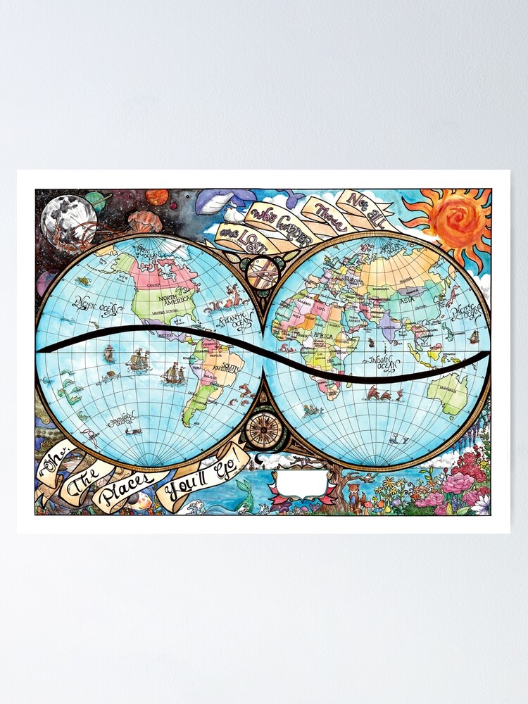 "Colorful and Fun World Map" Poster by kzkayzee | Redbubble