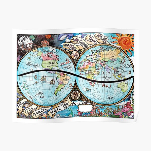 "Colorful and Fun World Map" Poster by kzkayzee | Redbubble