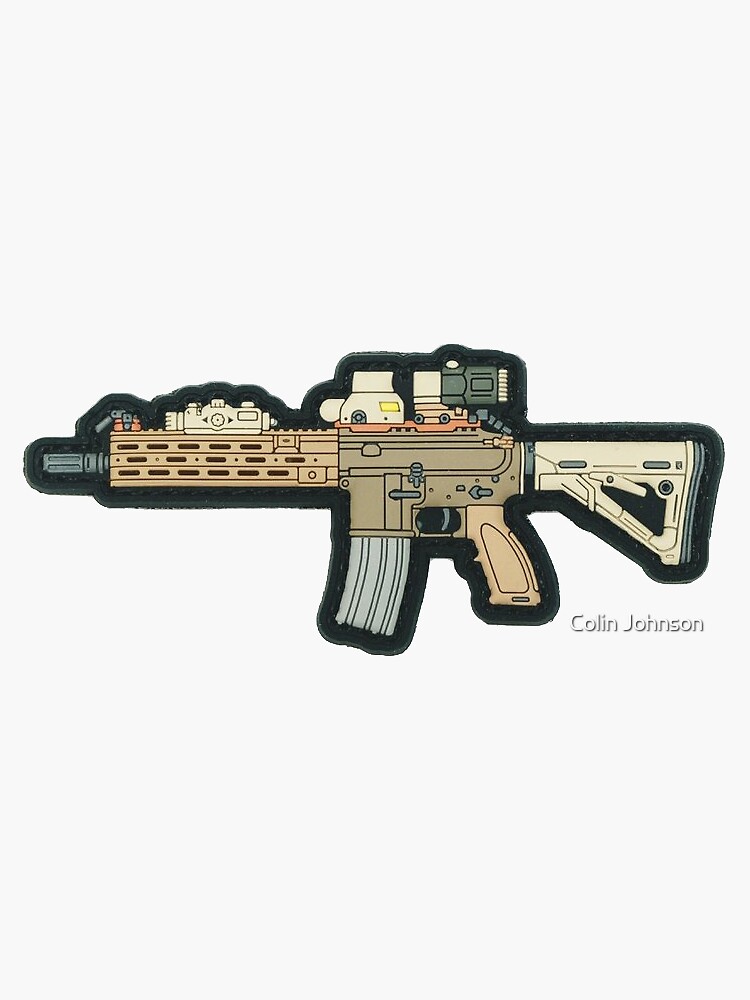 "hk416" Sticker for Sale by deerslayer | Redbubble